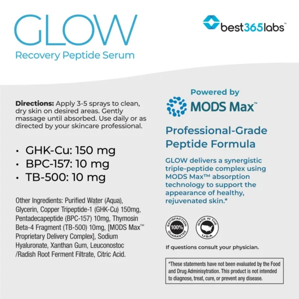 GLOW Recovery Topical Peptide Serum – Made in USA - Ascension Peptides